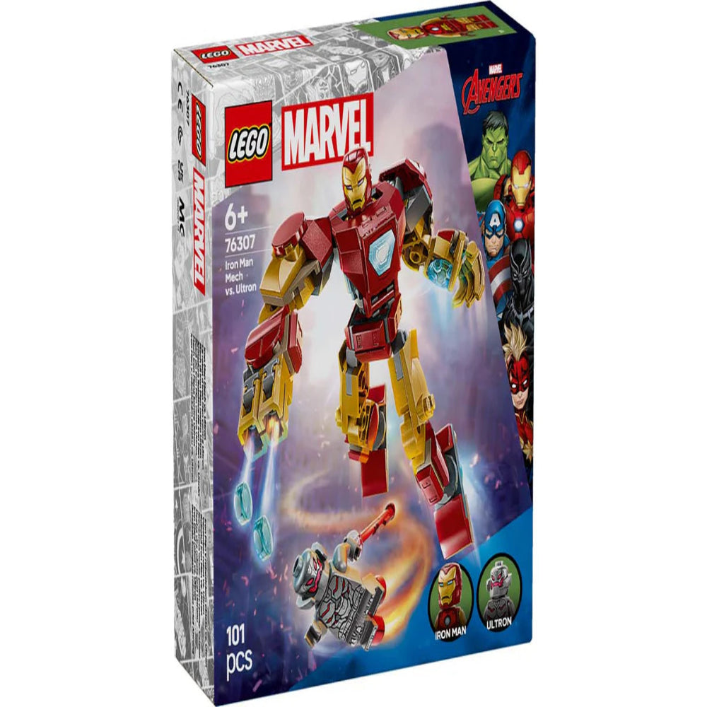 Lego 76307 Super Heroes Marvel Iron Man Mech Vs. Ultron (101 Pieces ...
