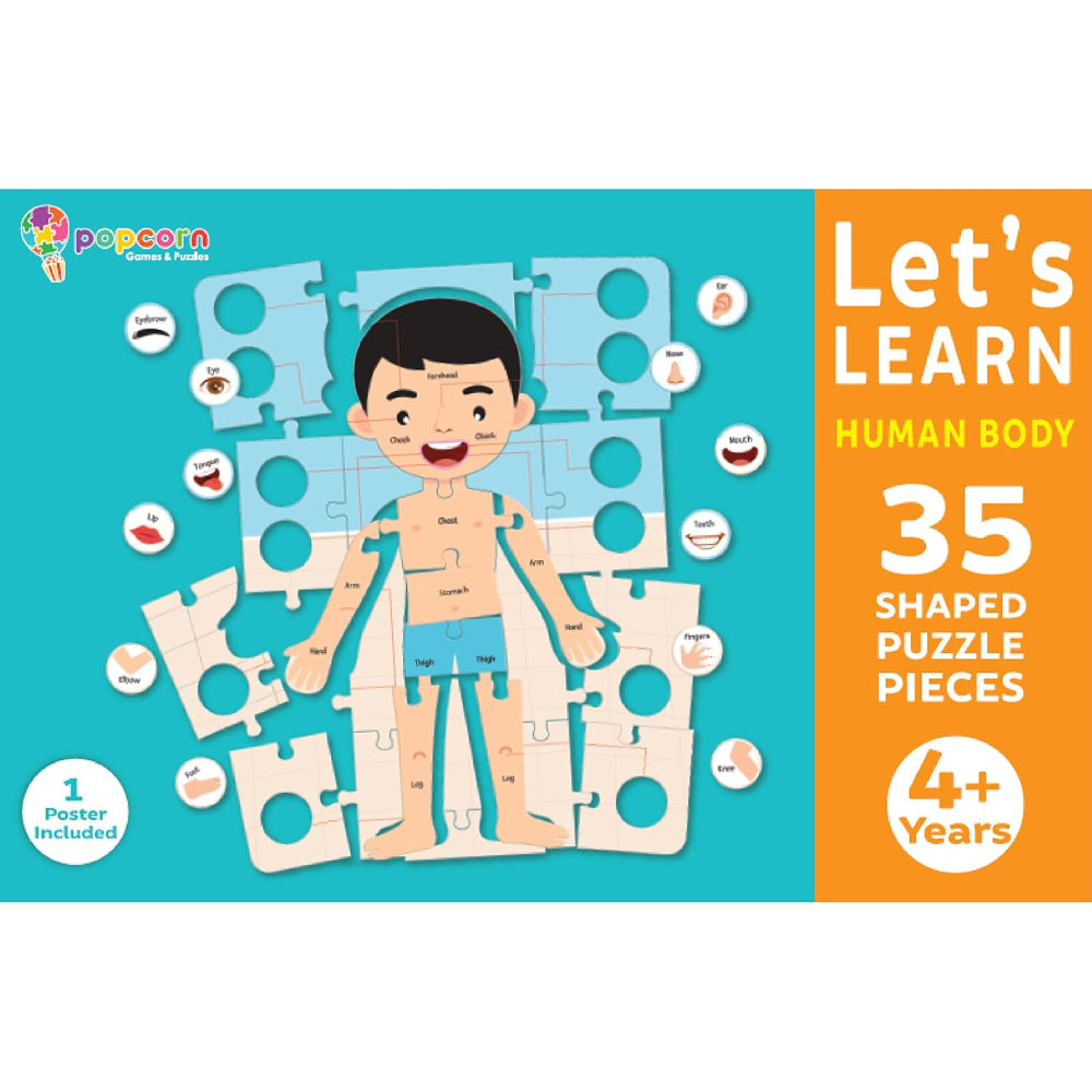 Let's Learn Human Body Shaped Puzzle (35 Pieces) | Buy Online at — Toycra