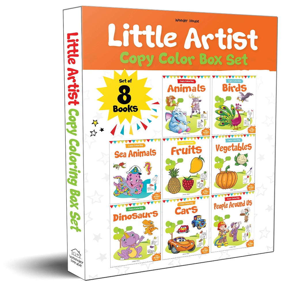 Little Artist Copy Colouring pack Set of 8 books — Toycra