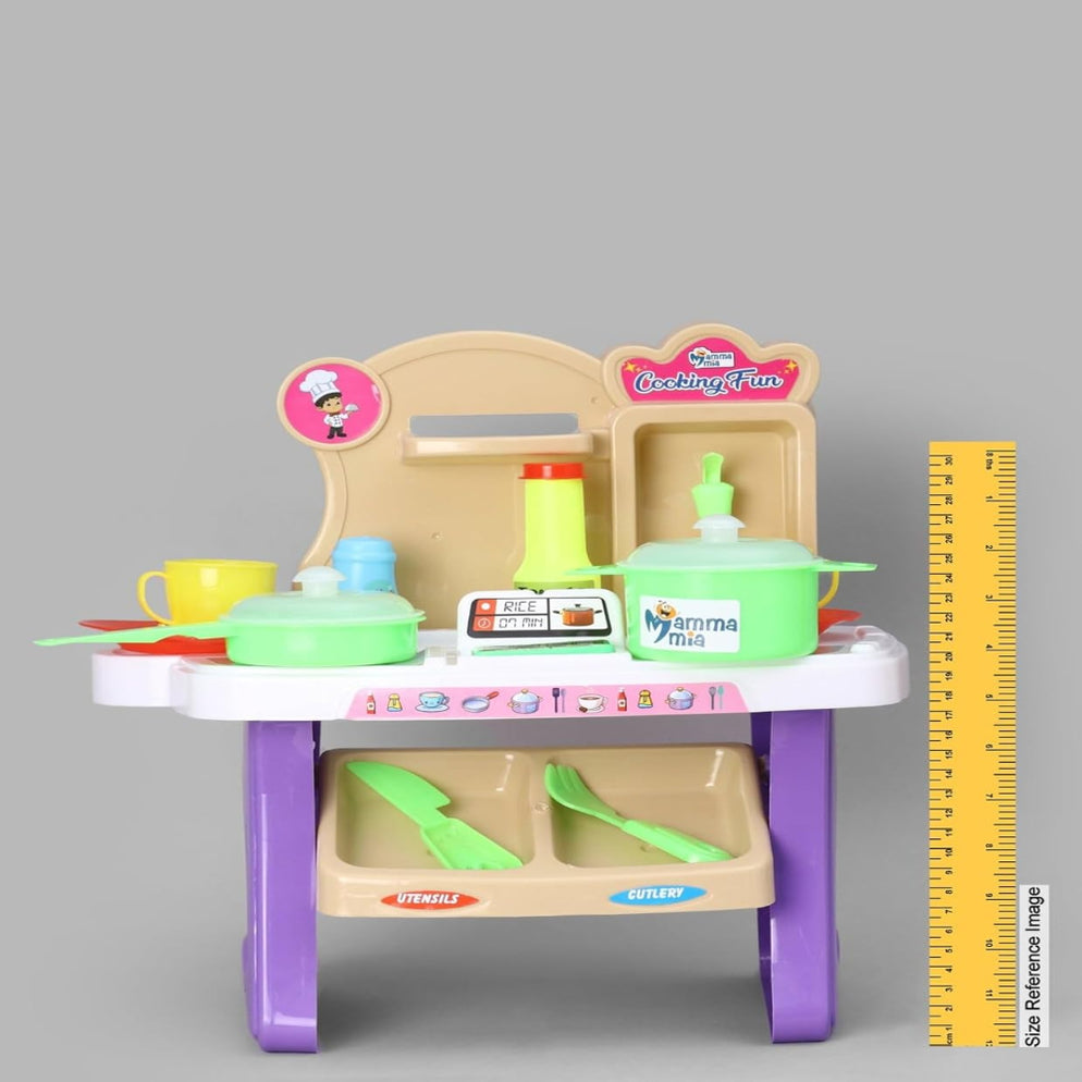 Mamma Mia Cooking Fun Pretend Kitchen Cooking Play Set — Toycra
