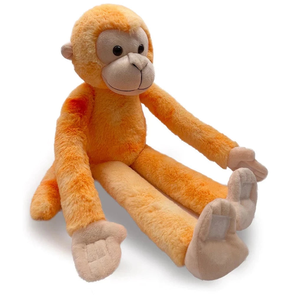 Mirada 52cm Hanging Monkey Soft Toy - Tie Dye Orange — Toycra
