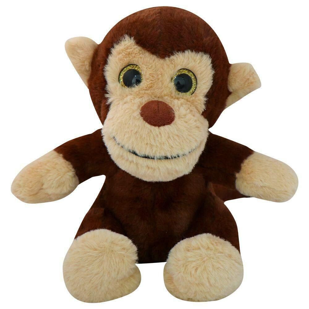 Mirada Brown Monkey with Glitter Eye 25 cm — Toycra