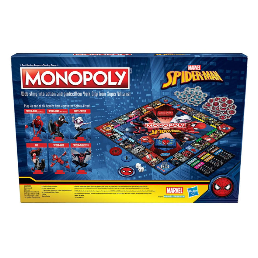 Monopoly Marvel Spider-Man Edition Board Game — Toycra