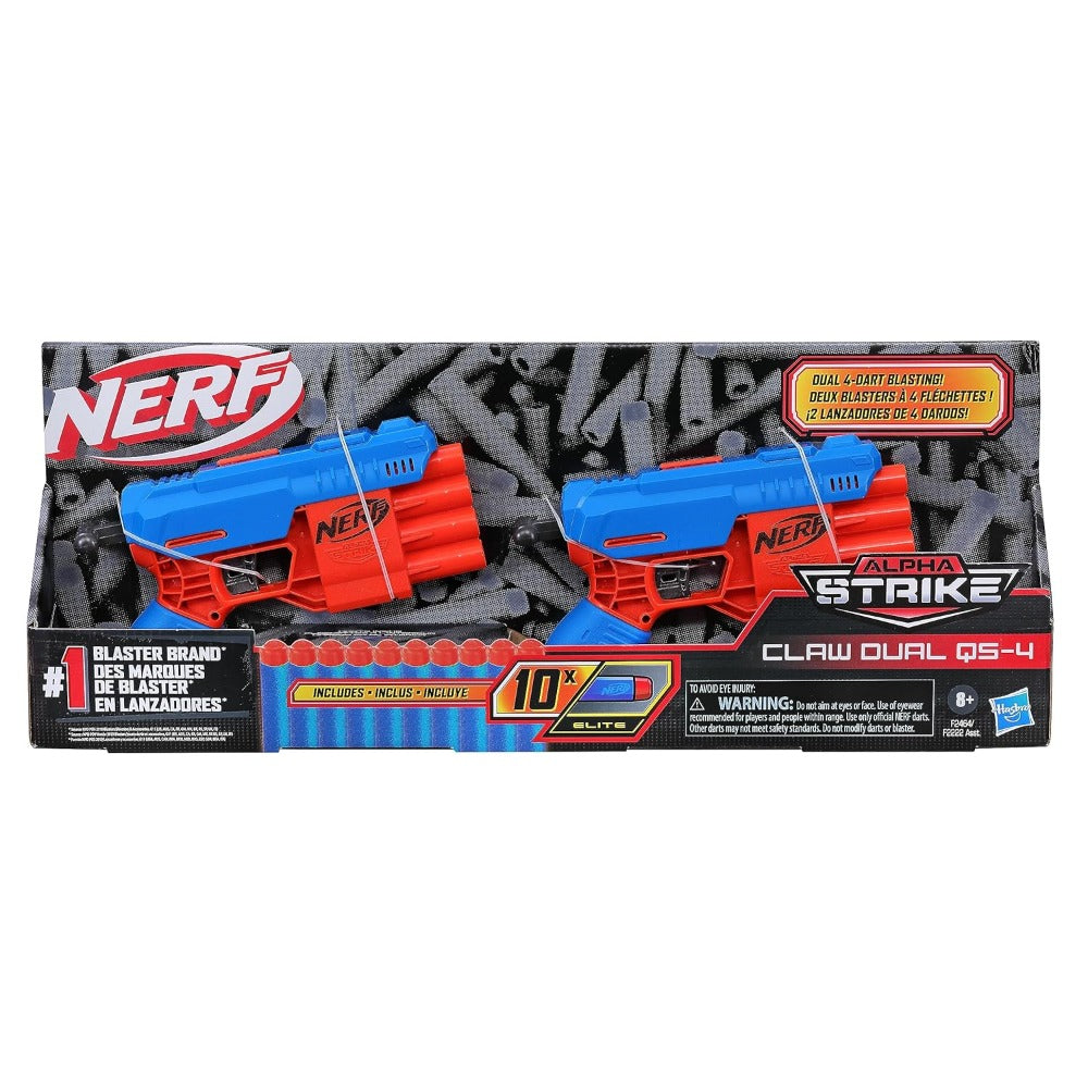 Nerf Alpha Strike Claw Dual QS-4 Blaster Set — Toycra