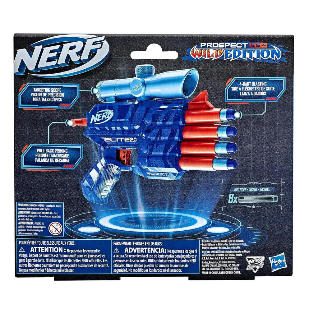 Nerf Elite 2.0 Prospect Qs-4 Blaster Wild Edition — Toycra