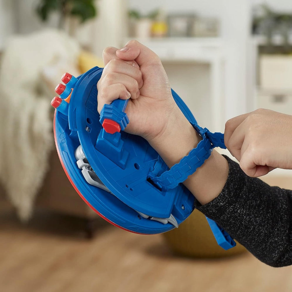 Nerf Marvel Mech Strike Mechasaurs Captain America Redwing Blaster — Toycra