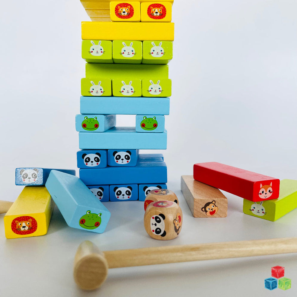Open Ended Jungle Tumble Wooden Stacking Game — Toycra