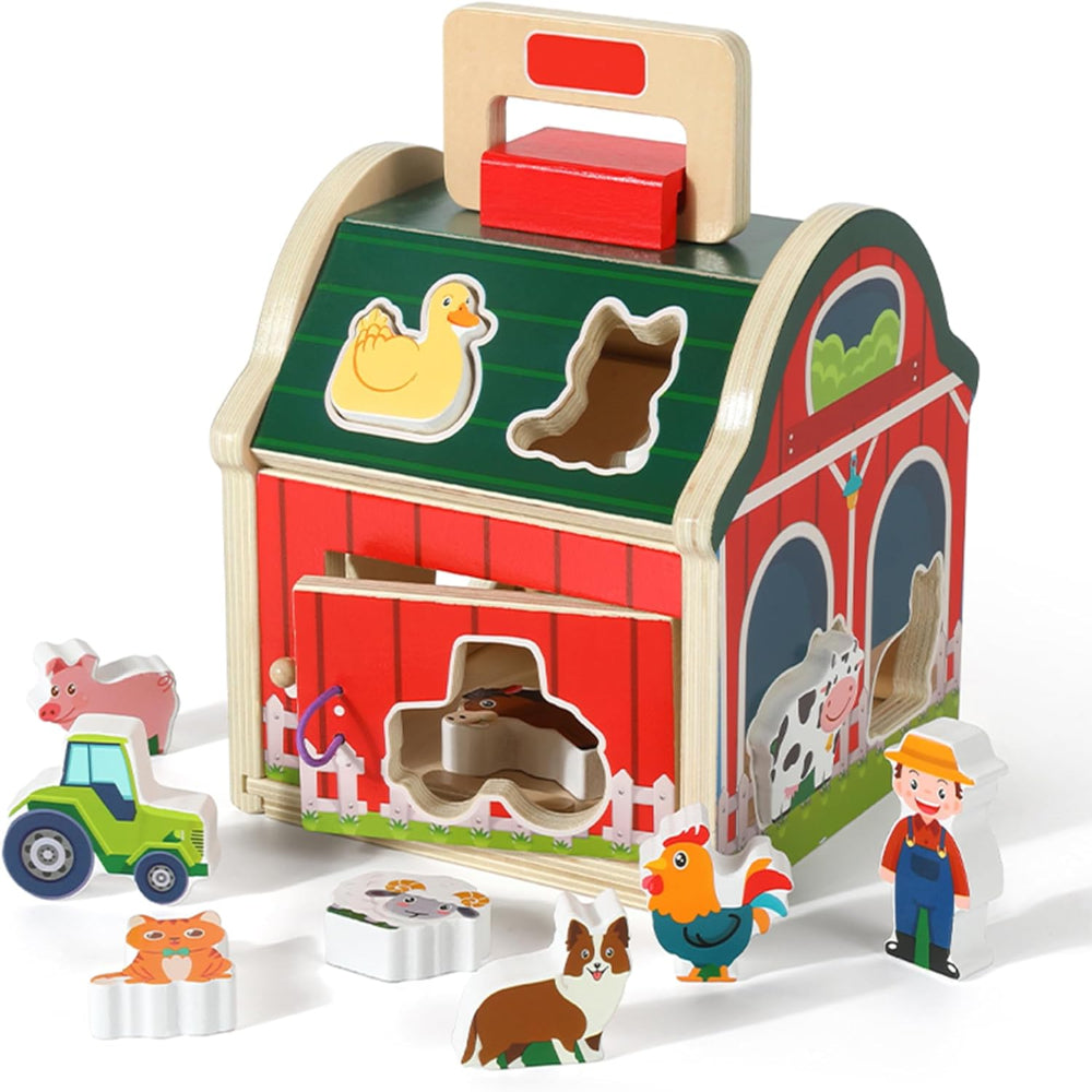 Open Ended My First Barn with Shape Sorter — Toycra