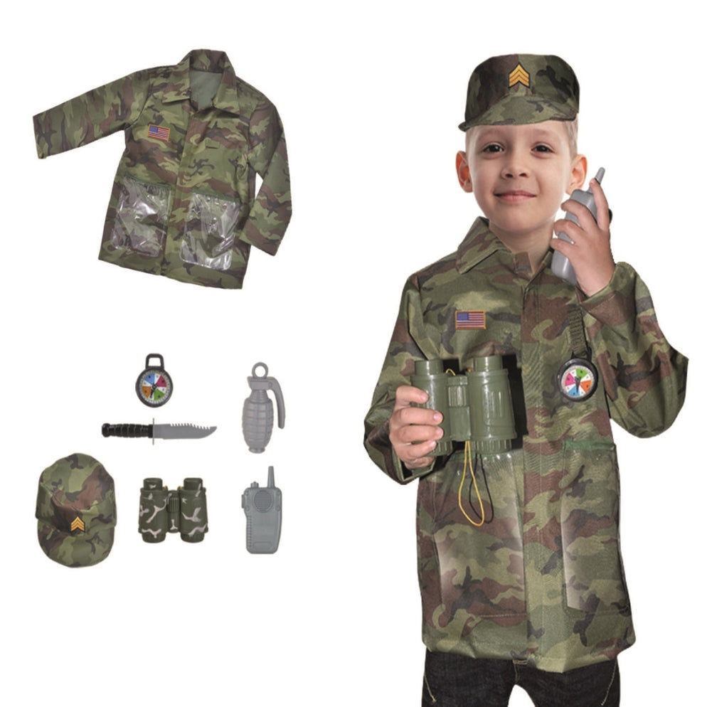 Open Ended Premium Costume Role PlaySet-Military — Toycra