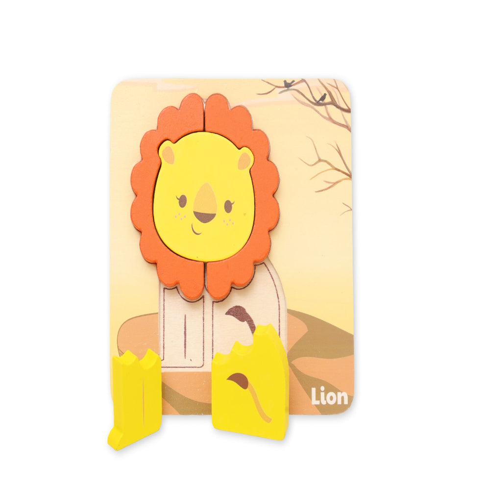 Open Ended Toddler's First 6 In 1 Puzzle - Animals (6 puzzles, 27 pcs ...