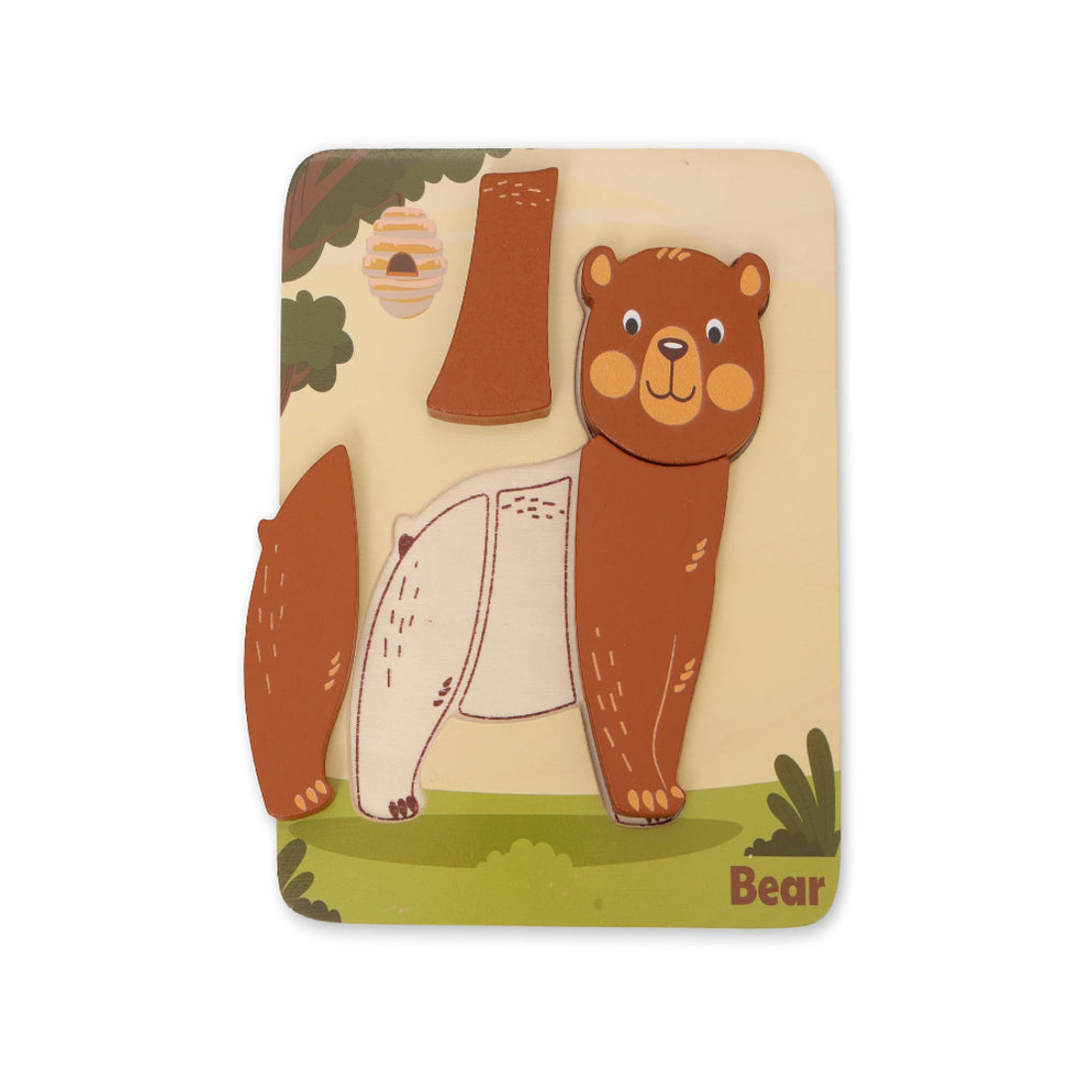 Open Ended Toddler's First 6 In 1 Puzzle - Animals (6 puzzles, 27 pcs ...