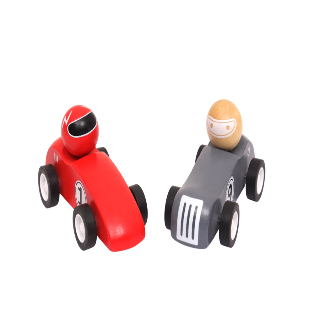 Open Ended Wooden Pull Back Race Car (1 Pc) — Toycra