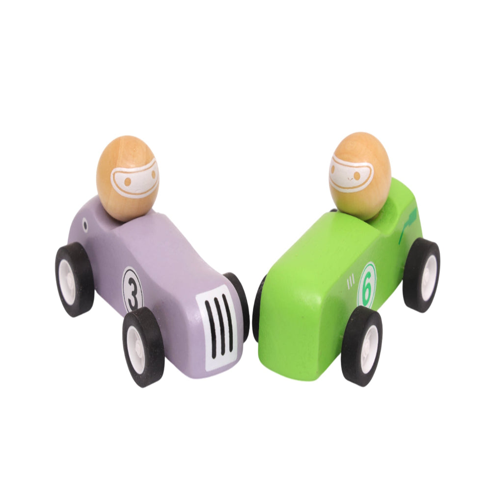 Open Ended Wooden Pull Back Race Car (1 Pc) — Toycra