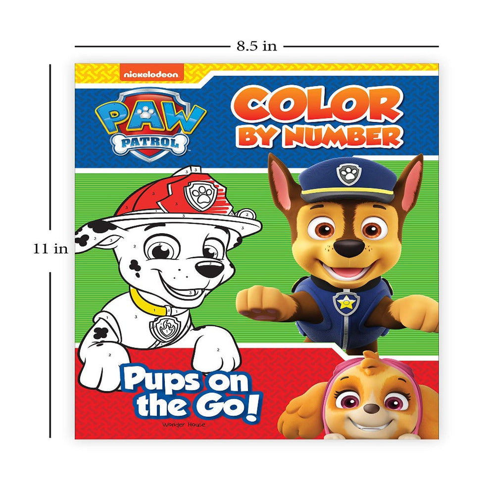 Paw Patrol Colour By Number Super Pack Set Of 4 Colouring Books — Toycra