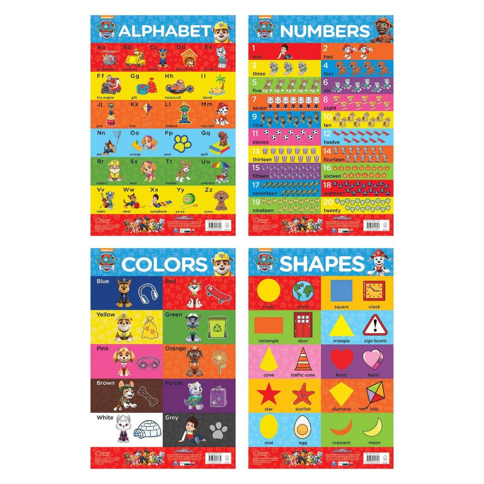Paw Patrol - My First Early Learning Charts : Learn With Paw Pups -10 ...