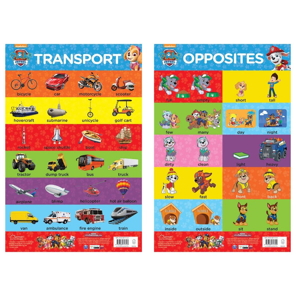 Paw Patrol - My First Early Learning Charts : Learn With Paw Pups -10 ...