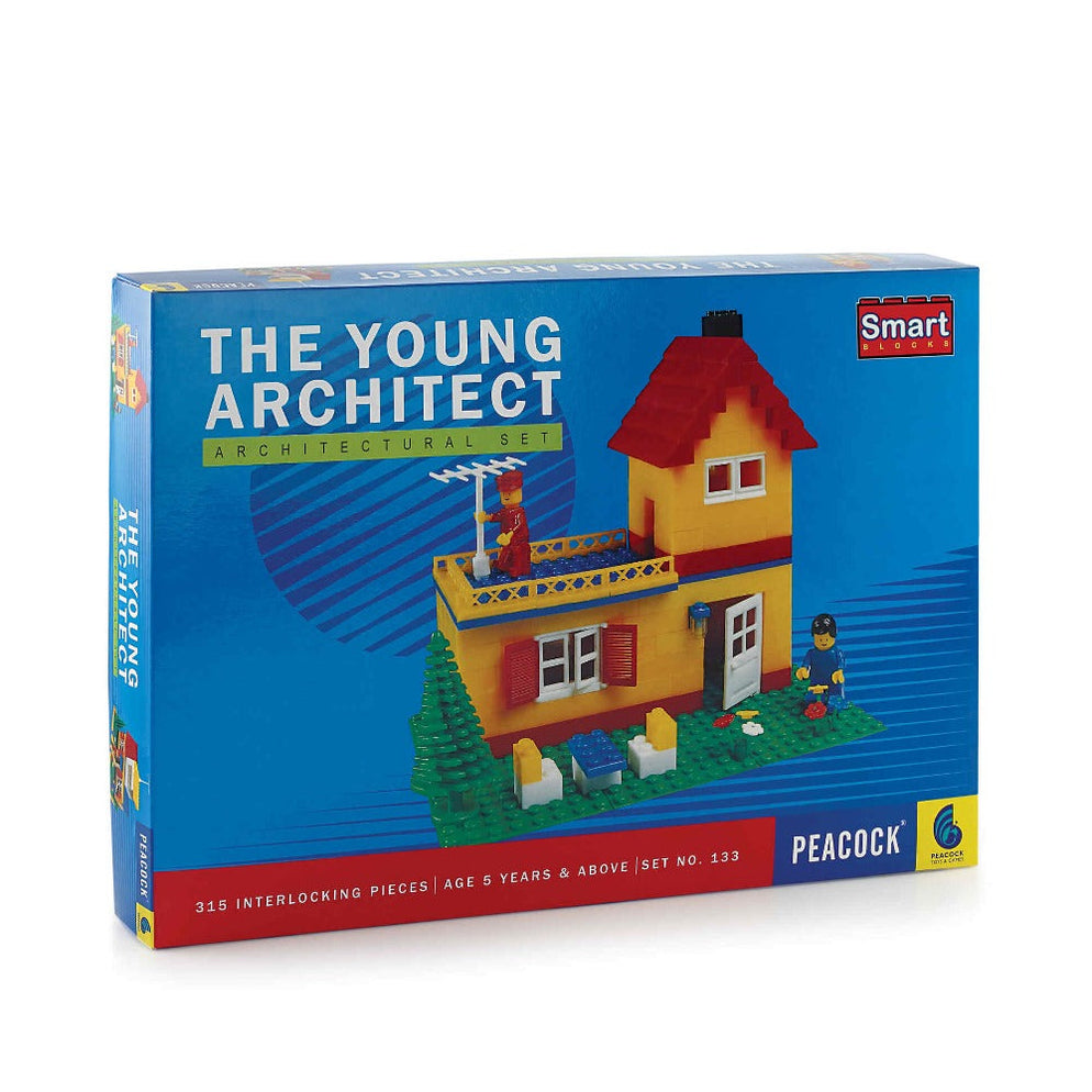 Peacock The Young Architect Architectural Smart Blocks Set (315 Pieces ...