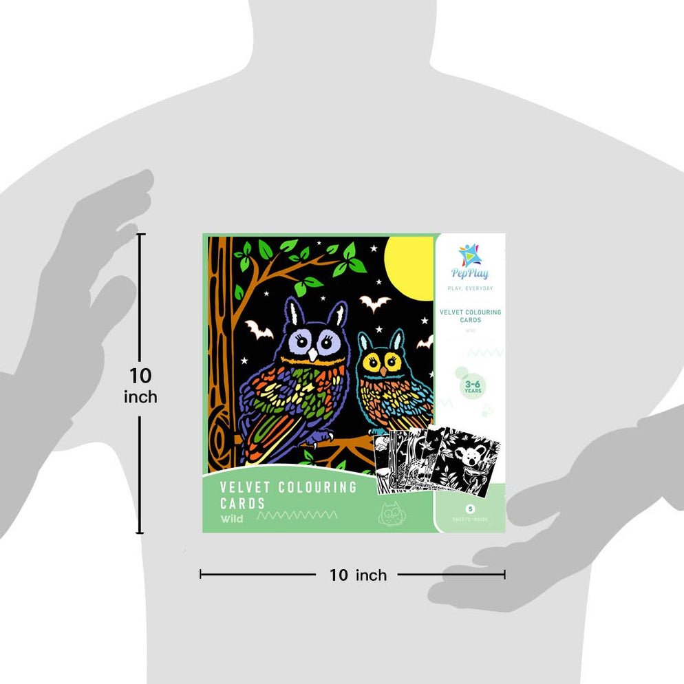 PepPlay Velvet Colouring Cards — Toycra