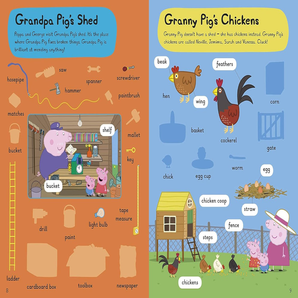 Peppa Pig 1000 First Words Sticker Book With Peppa — Toycra