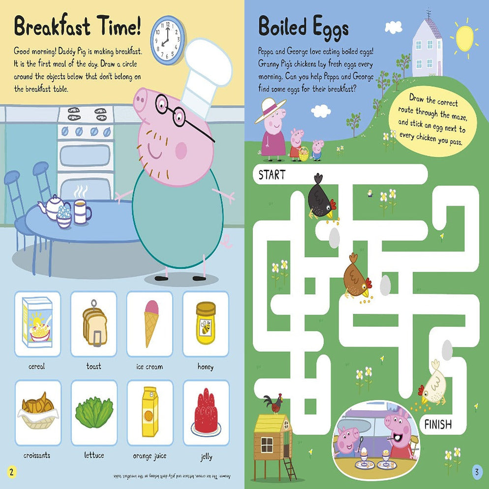 Peppa Pig: Yum! Yum! Yum! Sticker Activity Book — Toycra