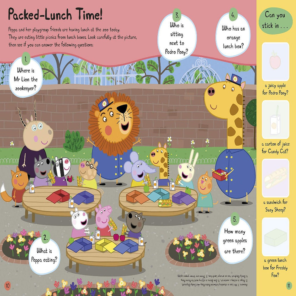 Peppa Pig: Yum! Yum! Yum! Sticker Activity Book — Toycra