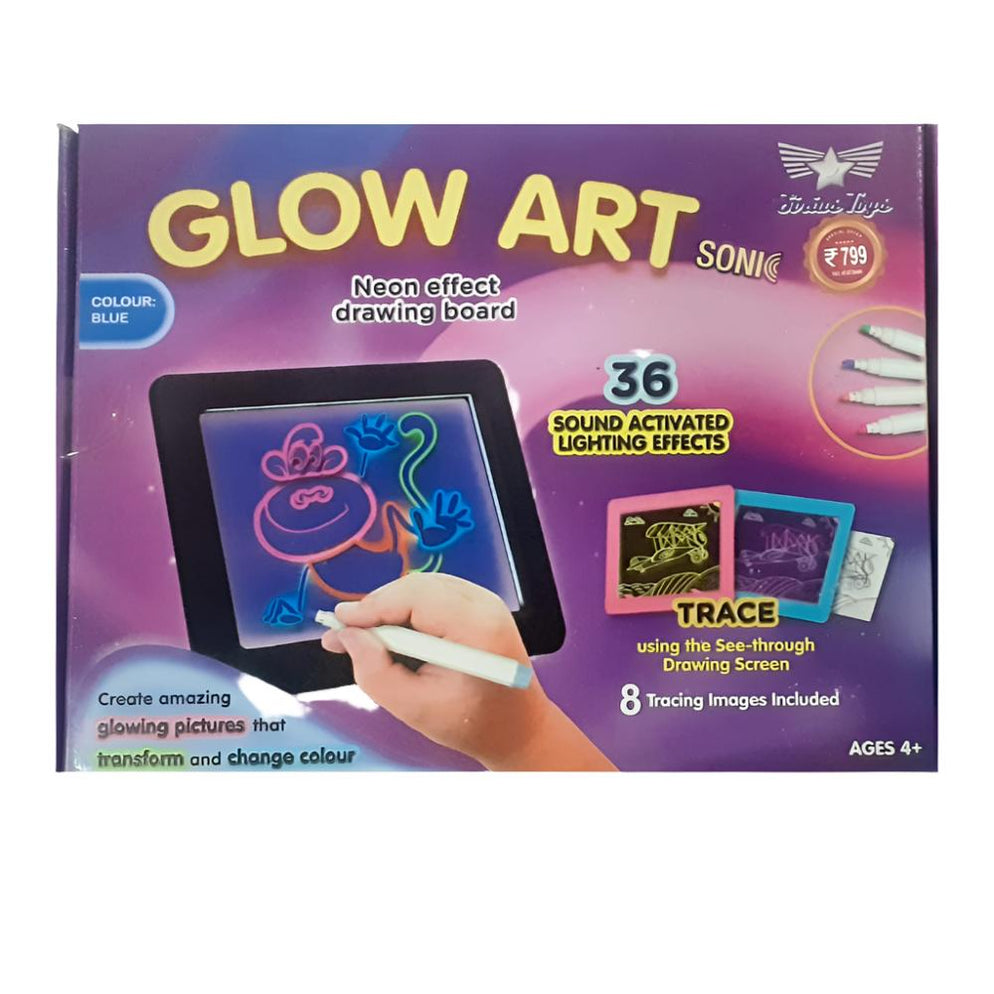 Sirius Toys Glow Art Neon Effect Drawing Board- Small — Toycra