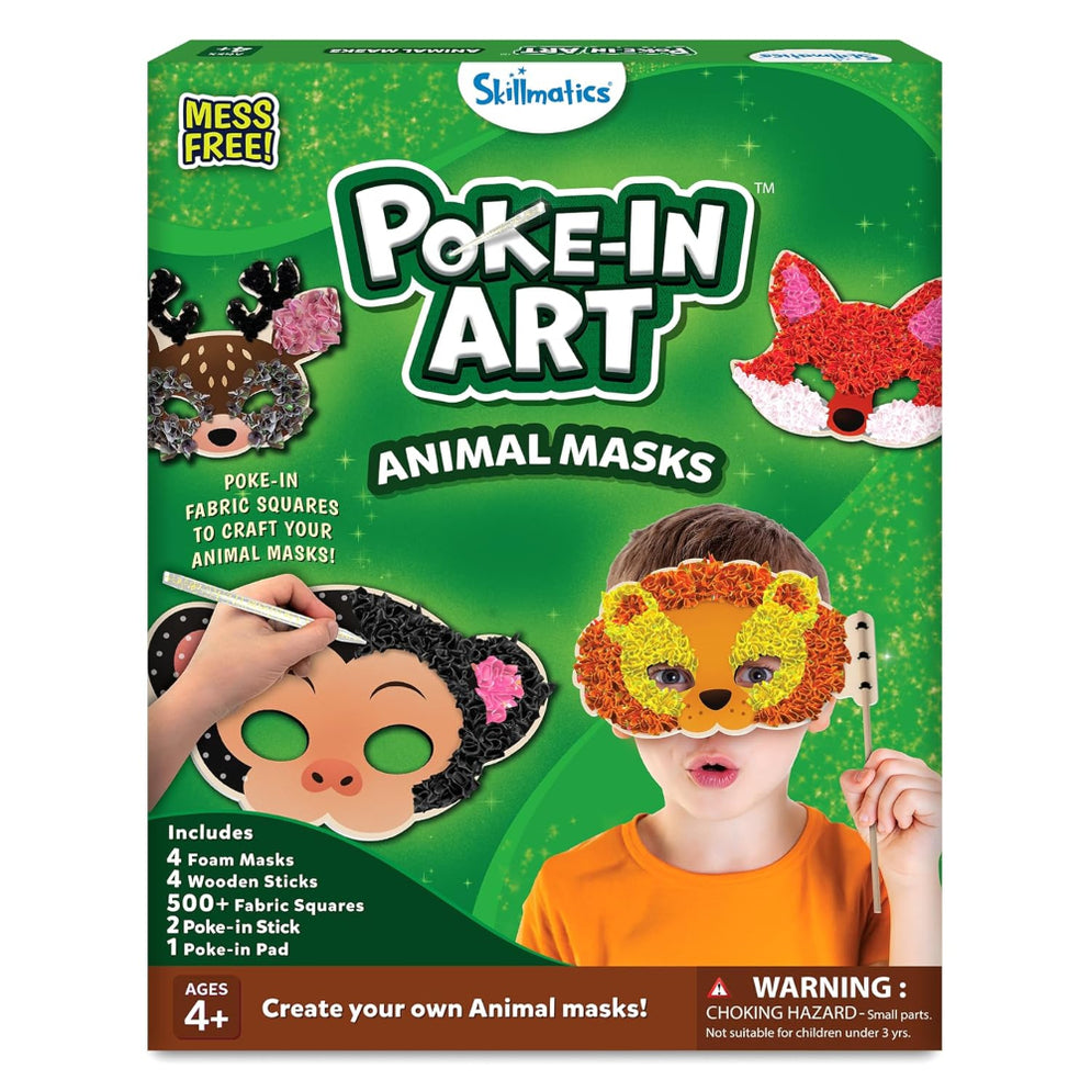 Skillmatics Poke-in Art - Animal Masks — Toycra