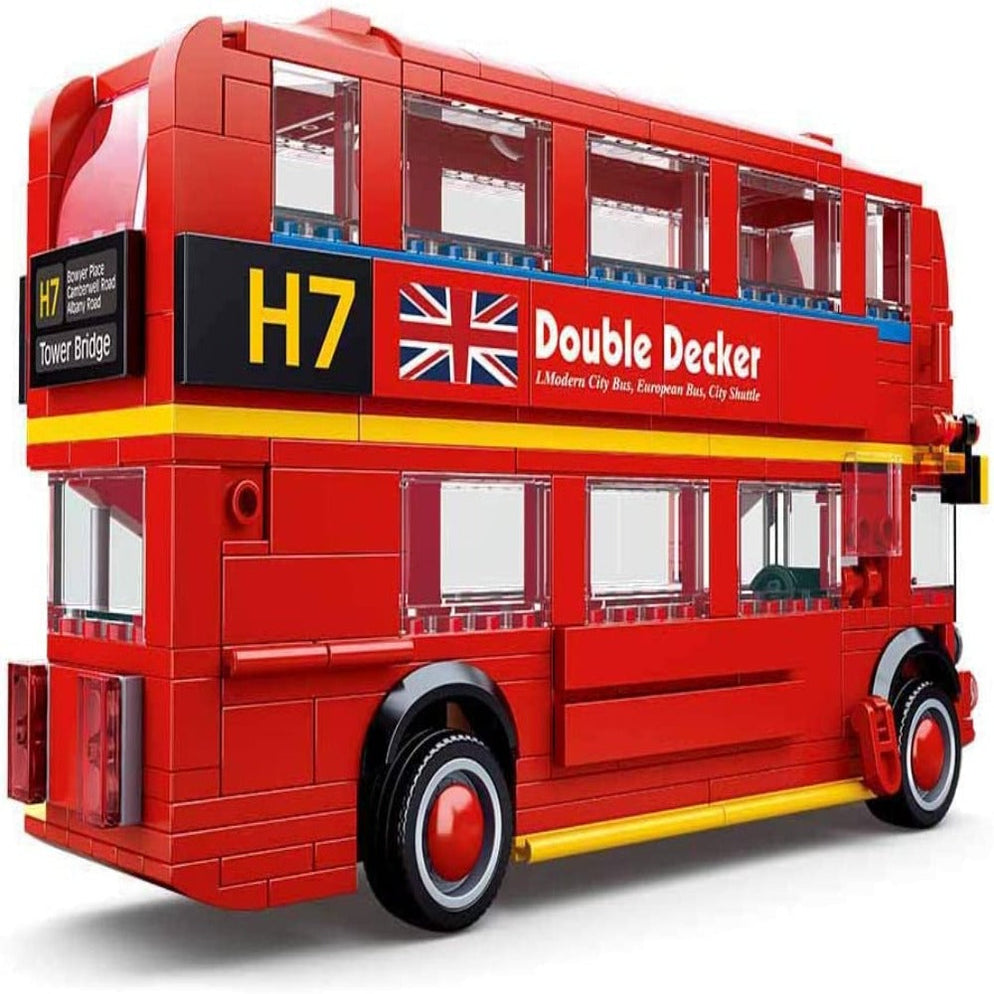 Sluban M38-B0708 Model Bricks Red London Double Decker Bus - 394 Piece ...