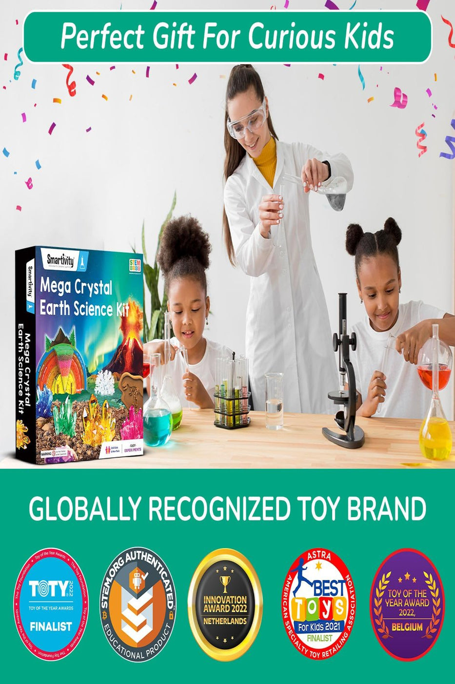 Smartivity Mega Crystal Earth Science Kit — Toycra