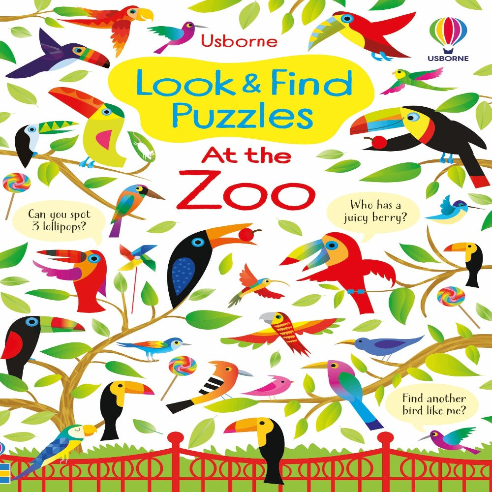 Usborne Look And Find Puzzles At The Zoo — Toycra