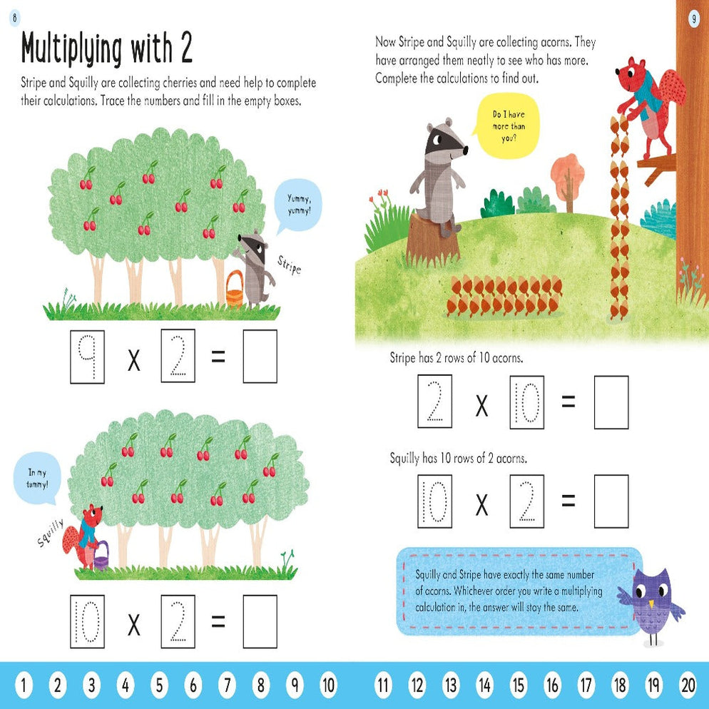 Usborne Workbooks Times Tables ( Age : 6 to 7 ) — Toycra