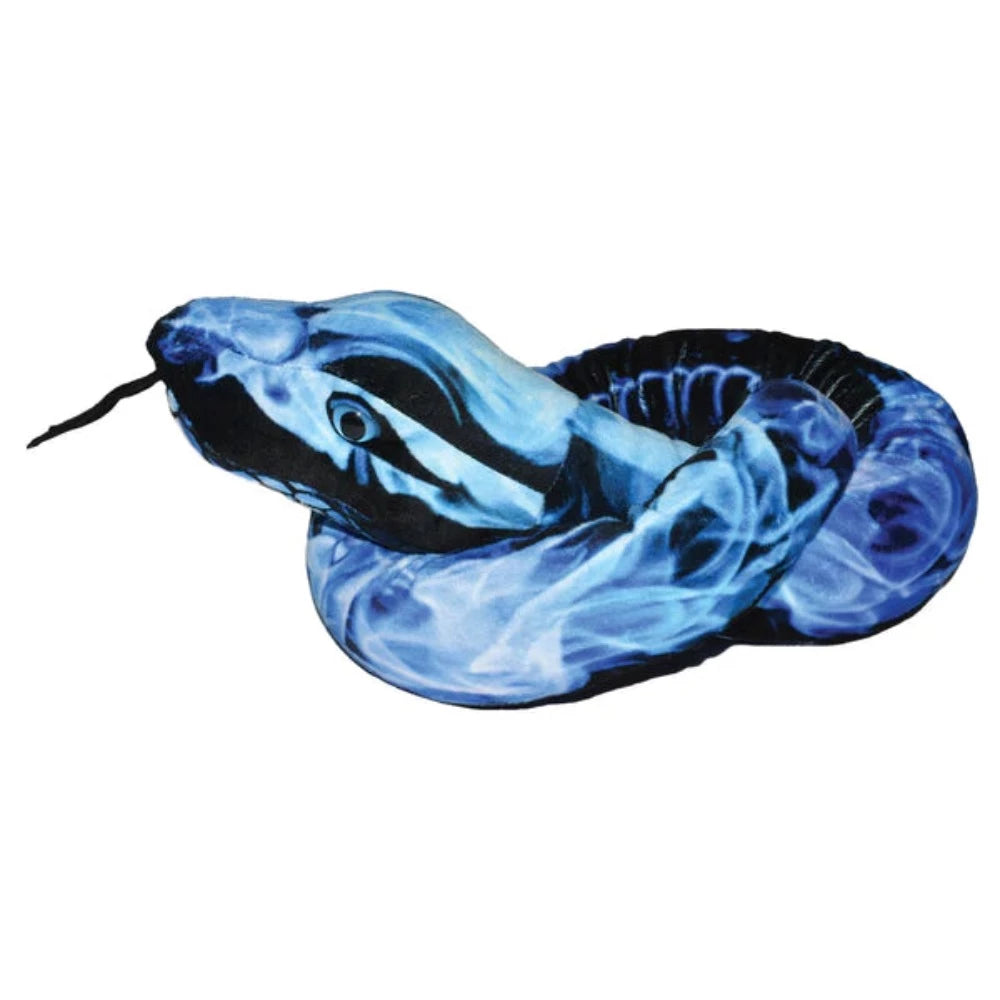 Wild Republic 54 Inches Snake-Printed Flame Blue — Toycra