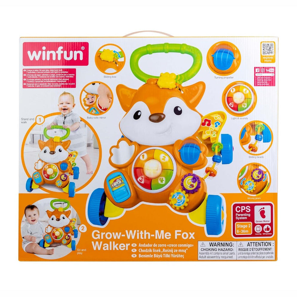 Winfun Grow-With-Me Fox Walker — Toycra