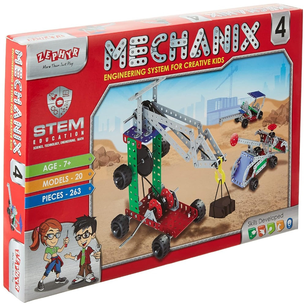 Zephyr Mechanix-4 Construction Set (263 Pieces) | Buy Online at Toycra