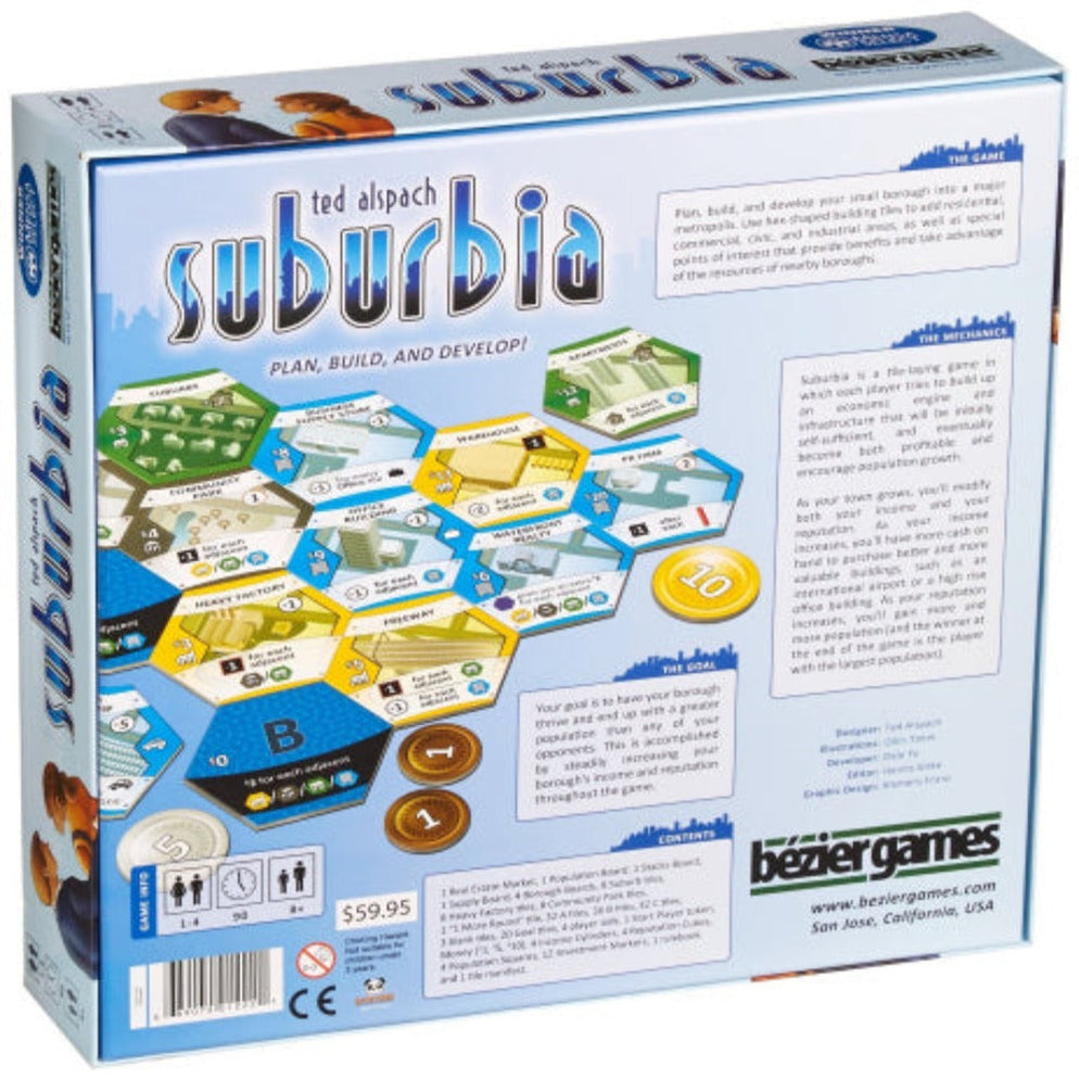 Bezier Games Suburbia Board Game — Toycra