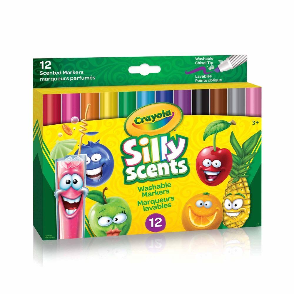 Crayola Silly Scents Scented Chisel Tip Markers, 12 Count — Toycra