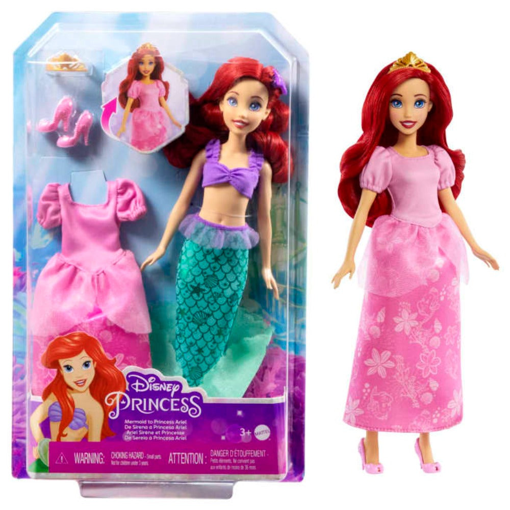 Disney Princess Ariel 2-in-1 Mermaid to Princess Doll — Toycra