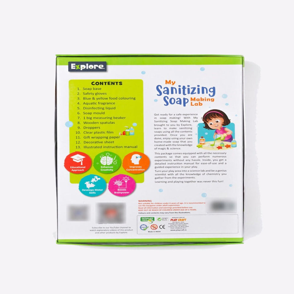 Explore My Sanitizing Soap Making Lab — Toycra