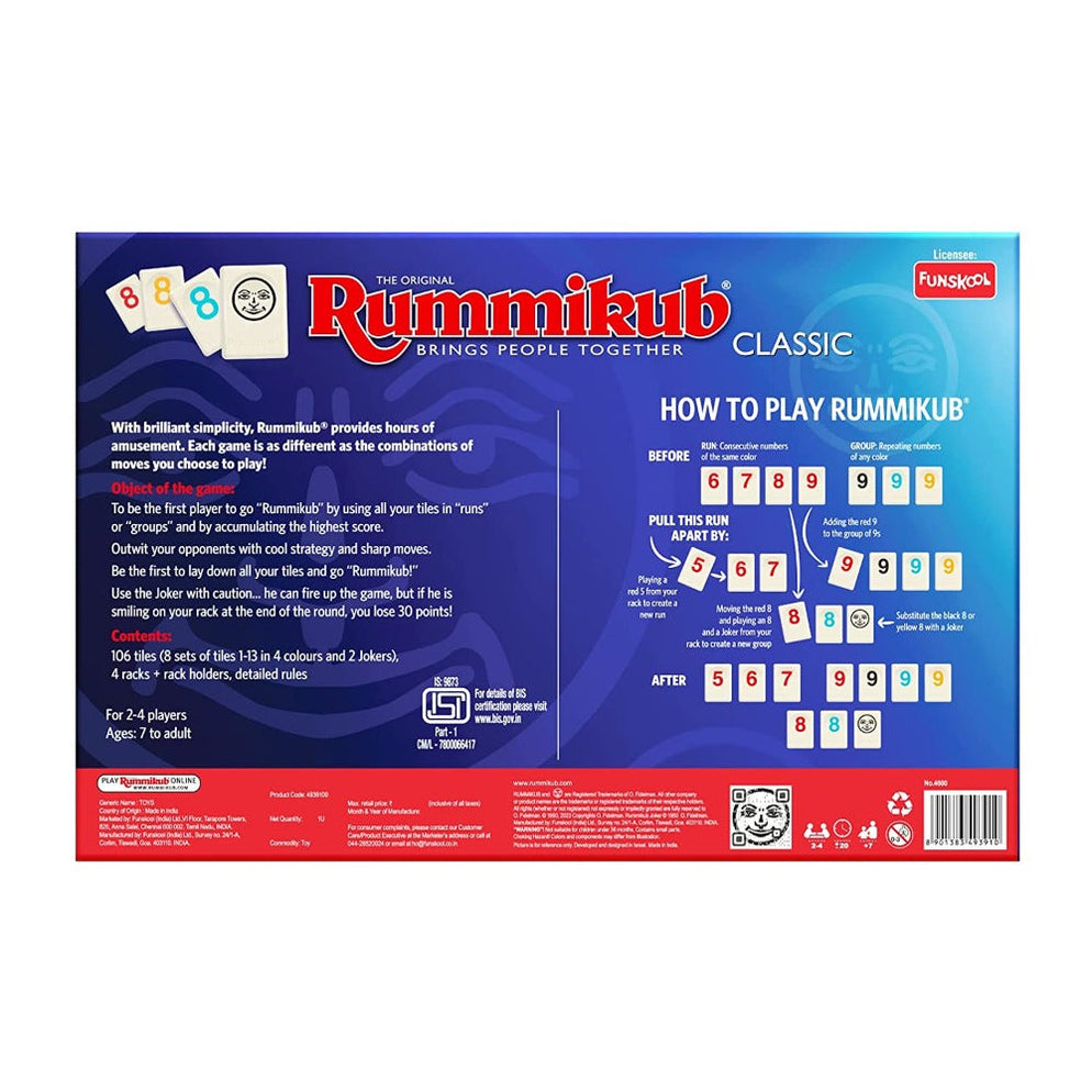 Funskool Rummikub Classic Game — Toycra