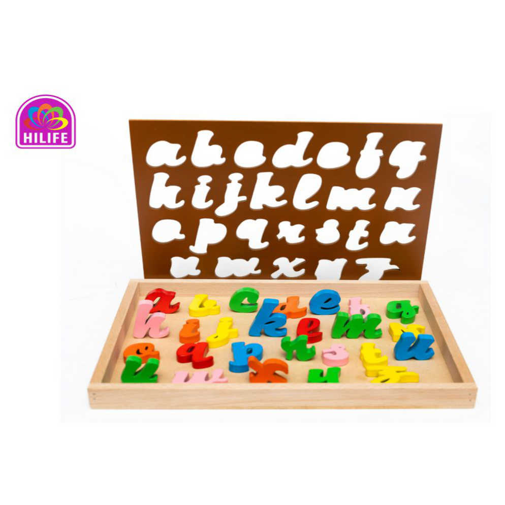 Hilife English Alphabet Puzzle 3-Layers Cursive Writing — Toycra
