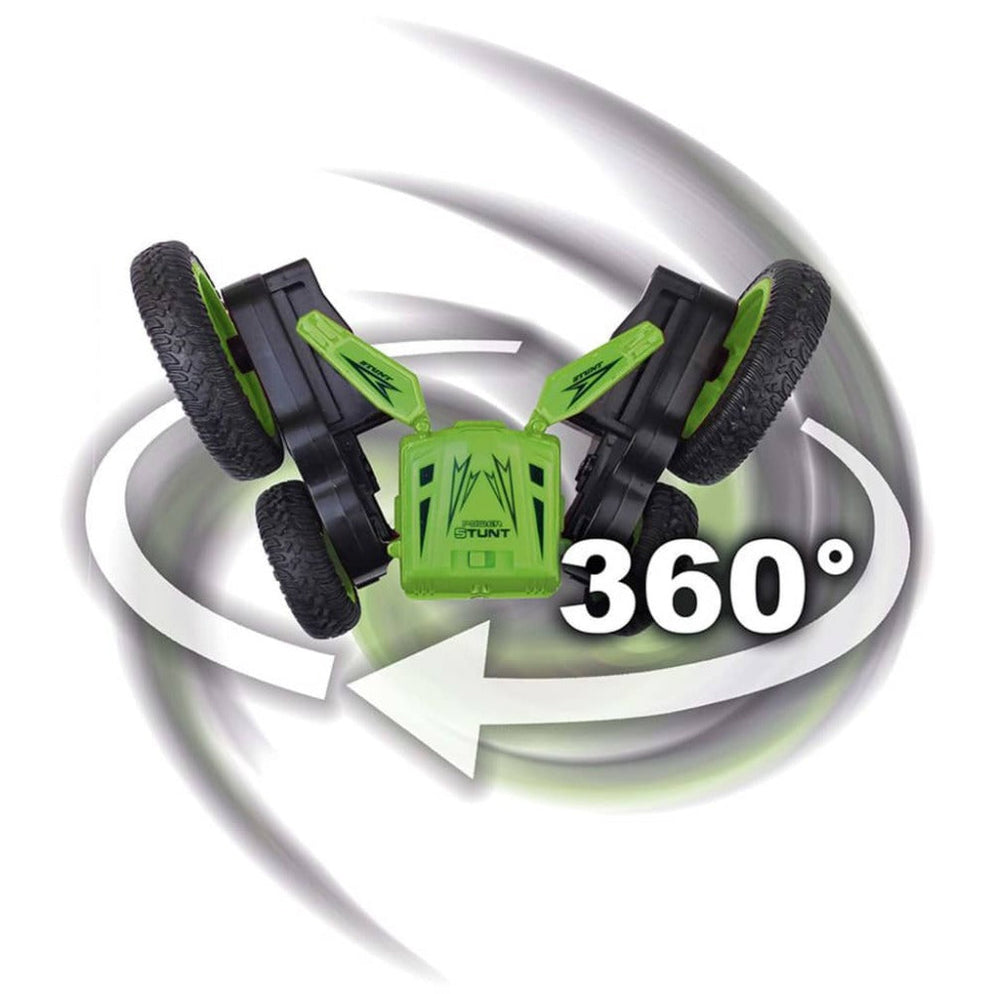 Innovador Remote Control Spinning Tracks Stunt Car - Green — Toycra