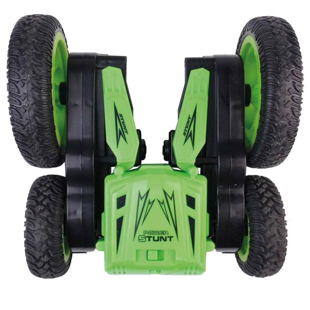 Innovador Remote Control Spinning Tracks Stunt Car - Green — Toycra