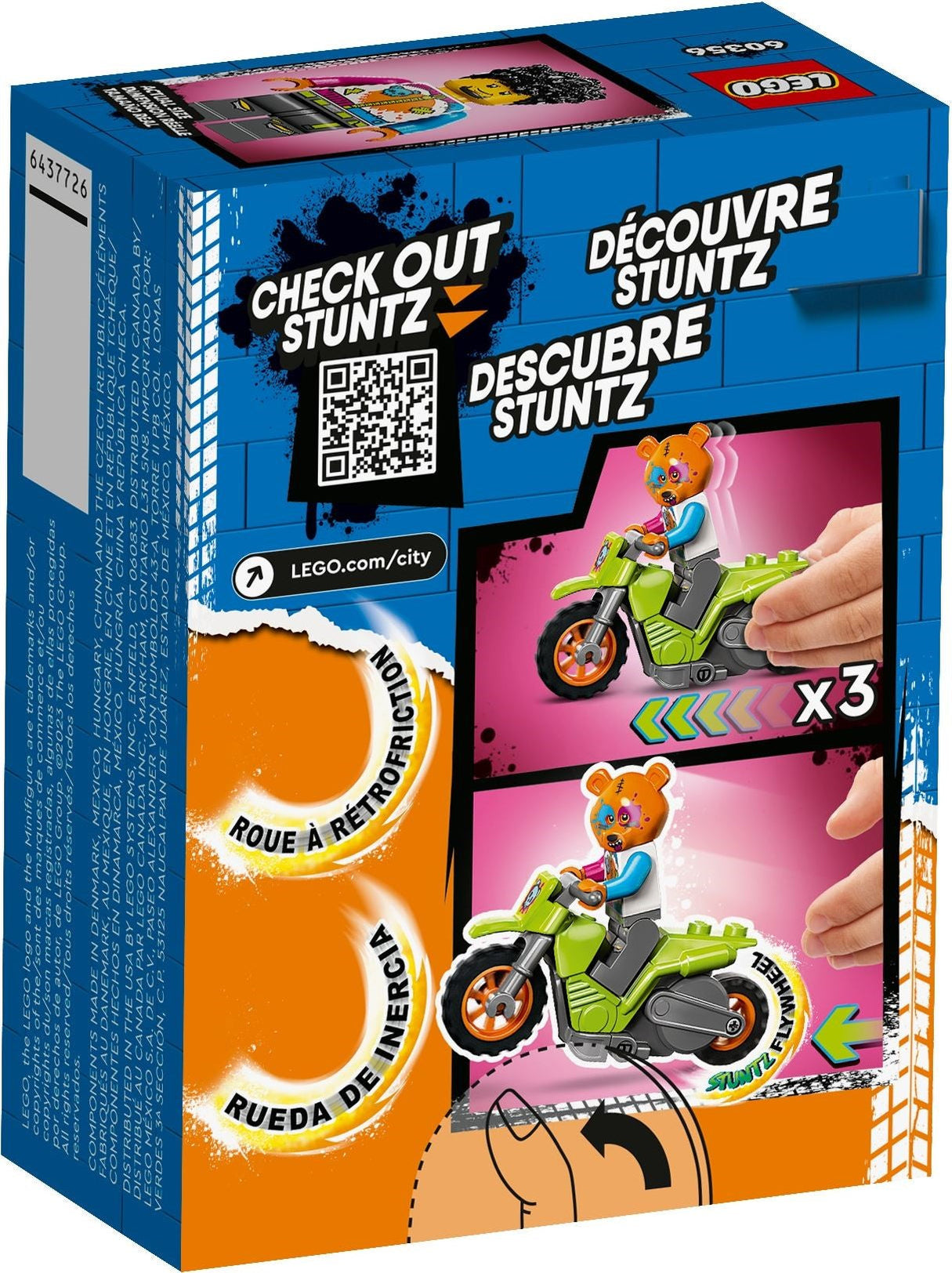 LEGO City 60356 Bear Stunt Bike — Toycra