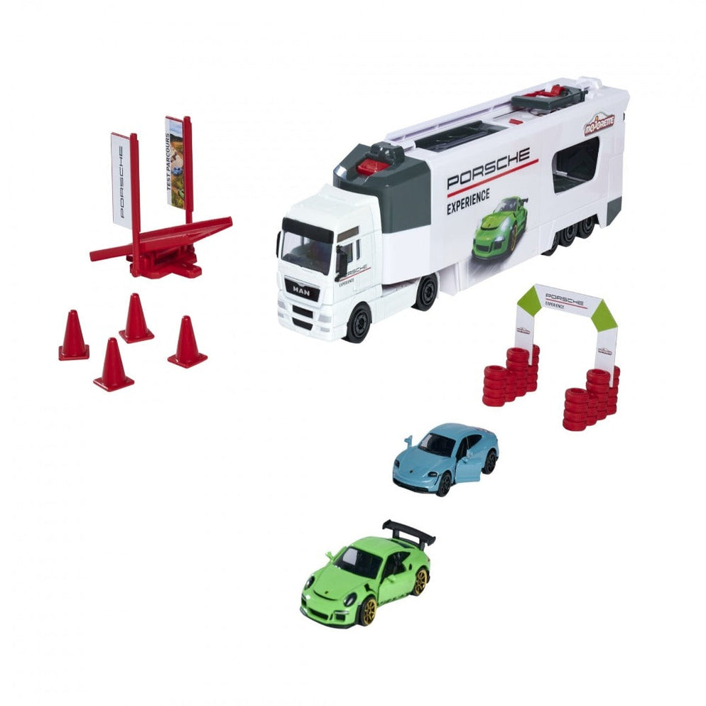 Majorette MAN TGX Truck Porsche Experience+ 2 cars — Toycra
