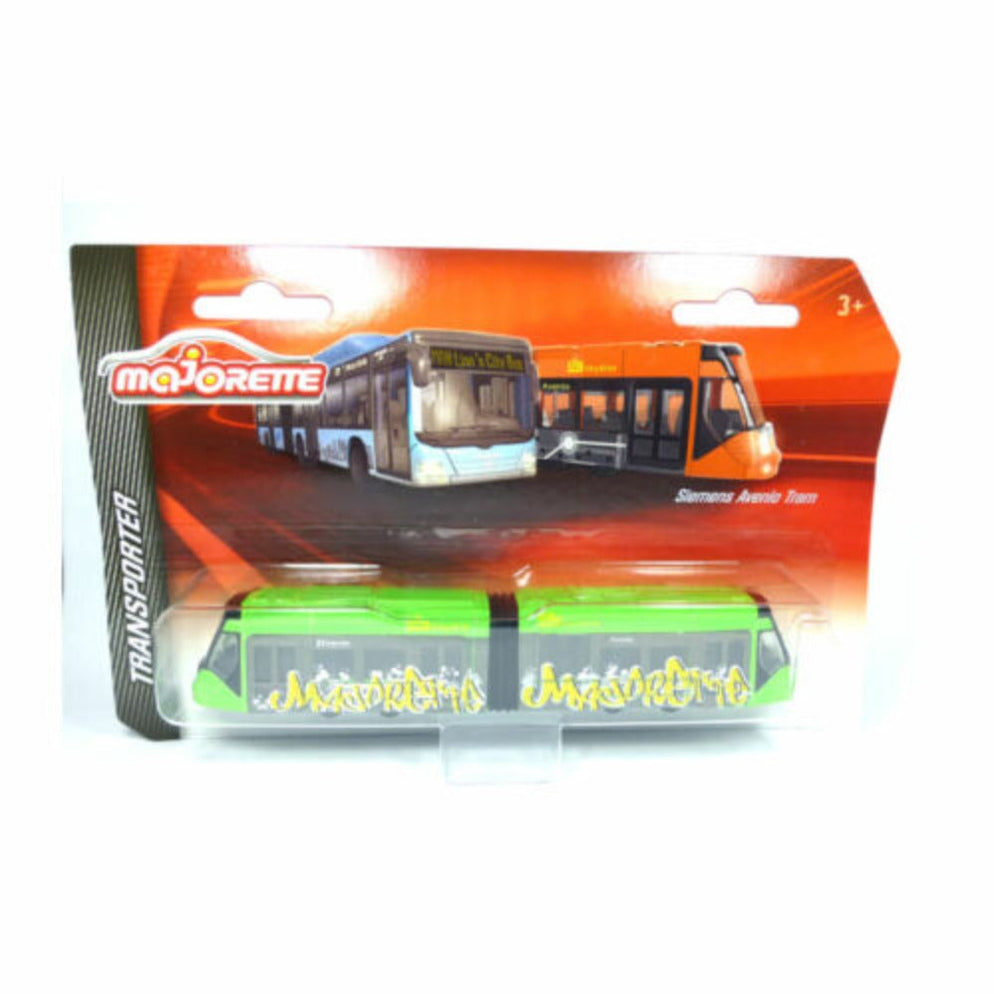 Majorette Man City Bus and Siemens Avenio Tram — Toycra