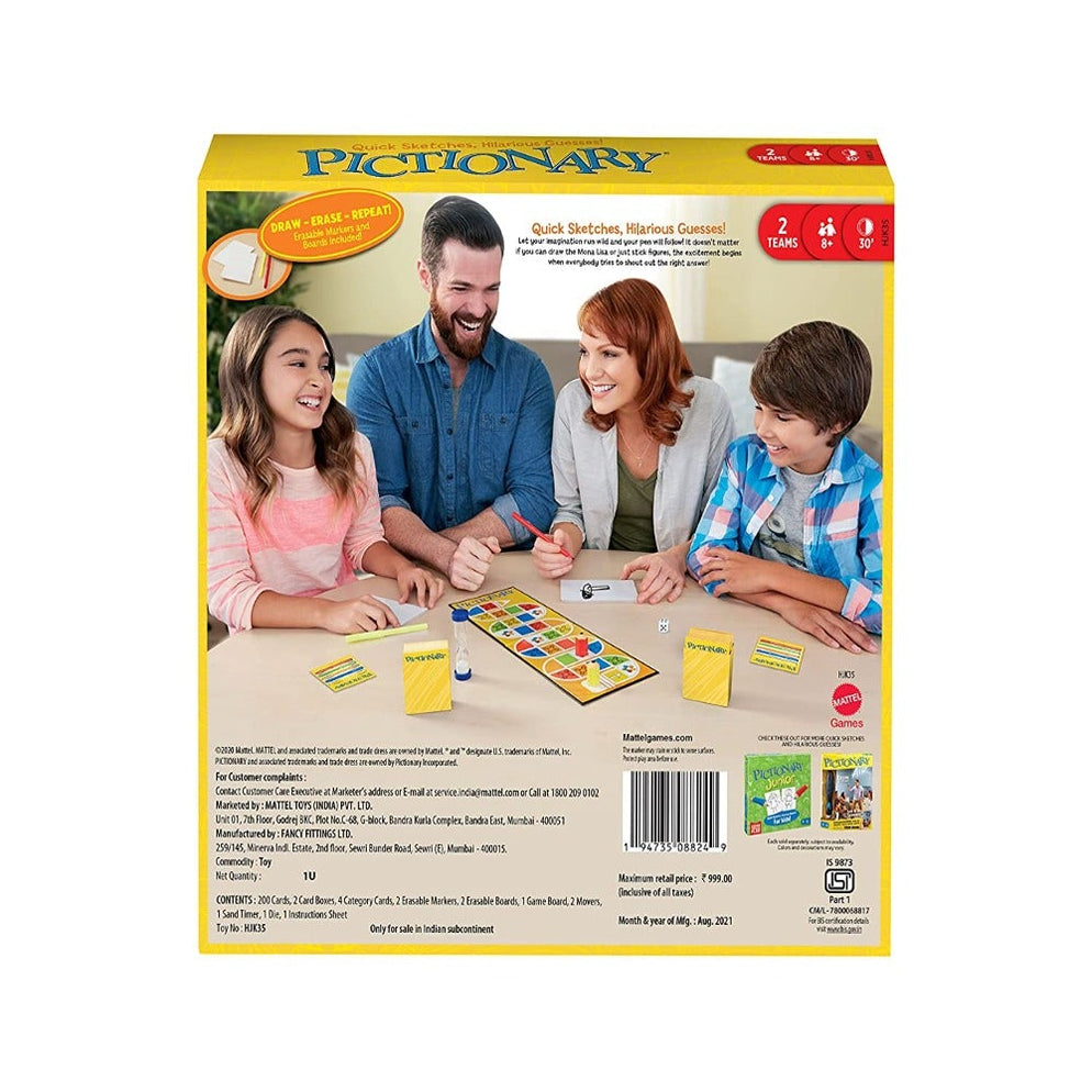 Mattel Pictionary India Special Board Game — Toycra