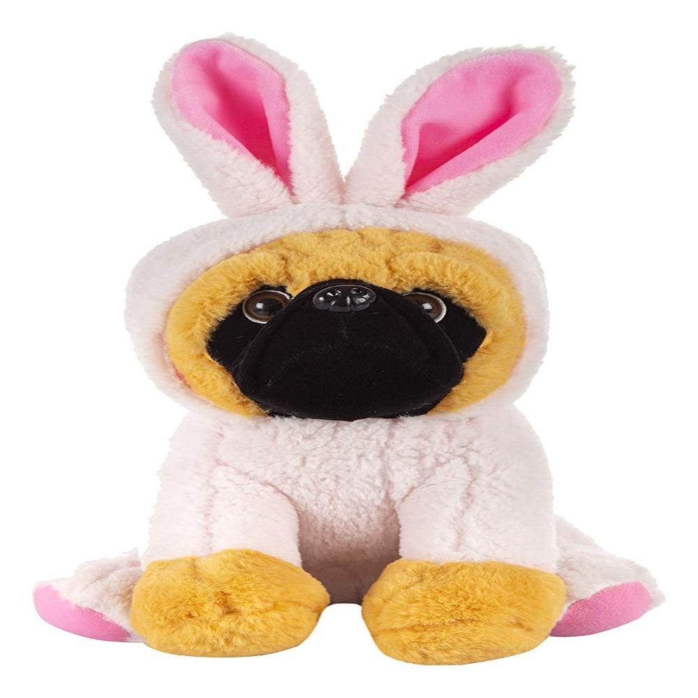 Mirada 22cm Pug Soft Toy - Brown — Toycra