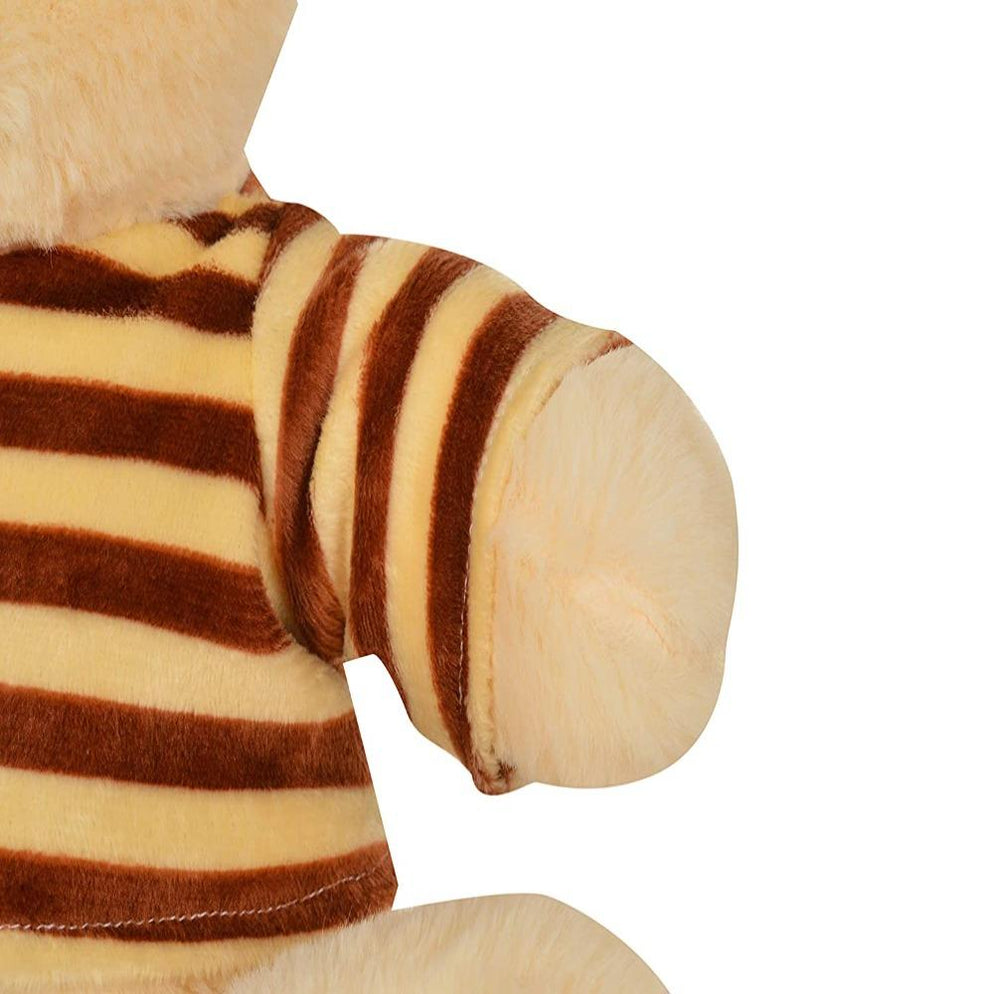 Mirada 30cm Sitting Soft Teddy Bear with Brown Strip Dress-Butter Yell ...