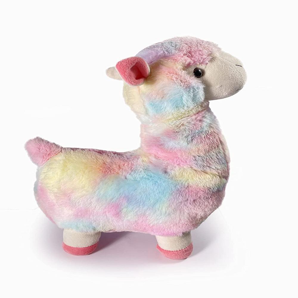 Mirada 35cm Standing Llama Soft Toy - Rainbow — Toycra