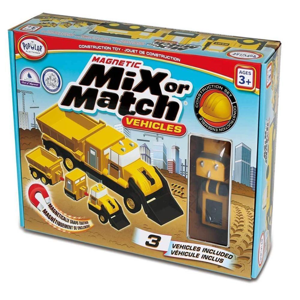 Popular Playthings Mix or Match Vehicles Construction — Toycra